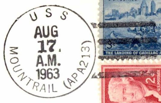 MOUNTRAIL LPA 213 - NavalCoverMuseum