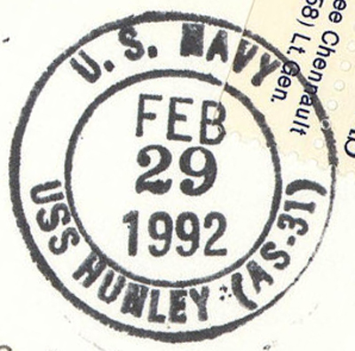 HUNLEY AS 31 - NavalCoverMuseum