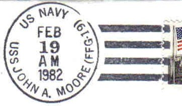 JOHN A MOORE FFG 19 - NavalCoverMuseum