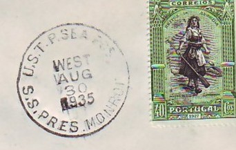 PRESIDENT MONROE AP 104 - NavalCoverMuseum