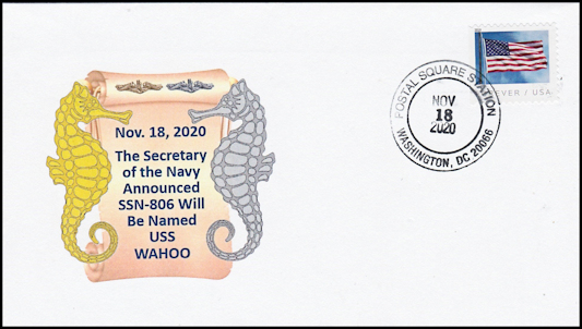 WAHOO SSN 806 - NavalCoverMuseum
