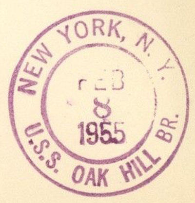 OAK HILL LSD 7 - NavalCoverMuseum