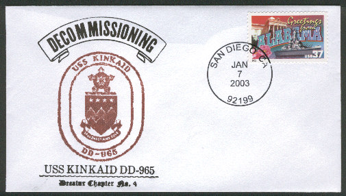 KINKAID DD 965 - NavalCoverMuseum