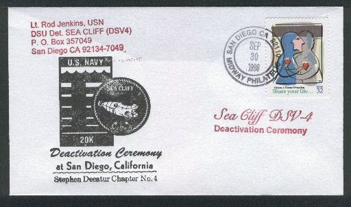 SEA CLIFF DSV 4 - NavalCoverMuseum