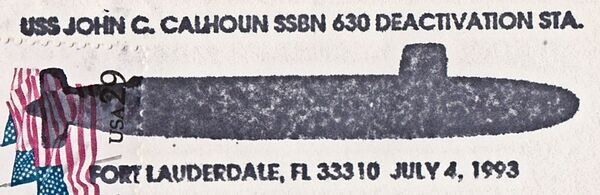 JOHN C CALHOUN SSBN 630 - NavalCoverMuseum