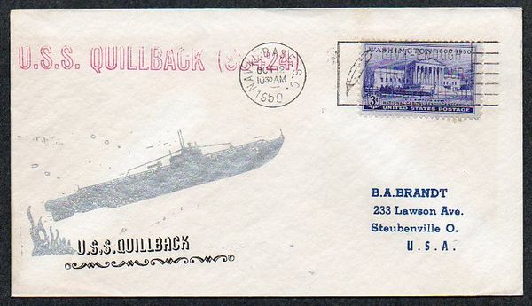 QUILLBACK SS 424 - NavalCoverMuseum