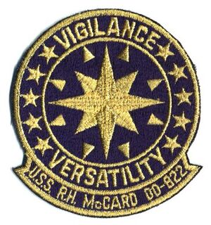 ROBERT H McCARD DD 822 - NavalCoverMuseum