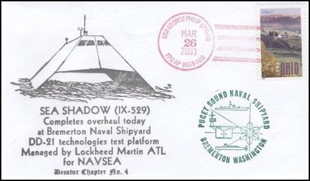 SEA SHADOW IX 529 - NavalCoverMuseum