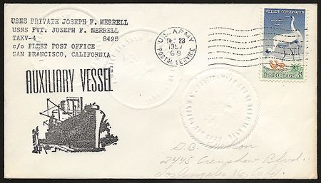 PVT JOSEPH F MERRELL T-AK 275 - NavalCoverMuseum