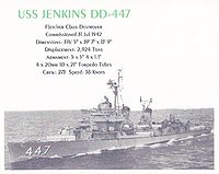 USS JENKINS DD-447 Covers Page 1 - NavalCoverMuseum