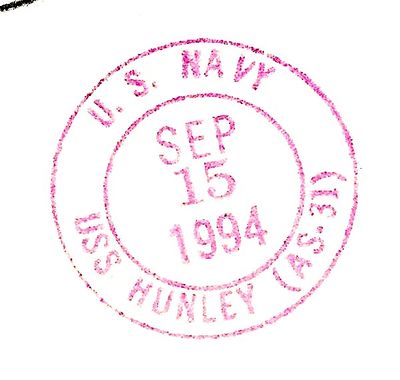 HUNLEY AS 31 - NavalCoverMuseum