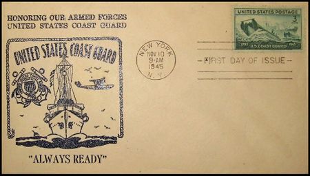 United States Coast Guard Category USCG First Day Covers - NavalCoverMuseum