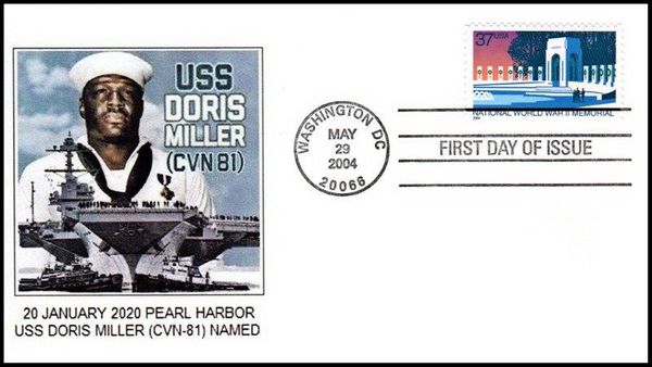 DORIS MILLER CVN 81 Covers Page 1 - NavalCoverMuseum