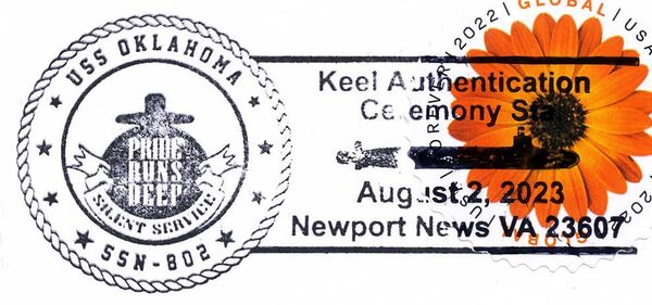 OKLAHOMA SSN 802 - NavalCoverMuseum