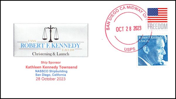 ROBERT F KENNEDY TAO 208 Covers Page 1 - NavalCoverMuseum