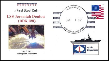 JEREMIAH DENTON DDG 129 - NavalCoverMuseum