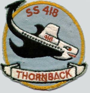THORNBACK SS 418 - NavalCoverMuseum