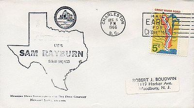 SAM RAYBURN MTS 635 - NavalCoverMuseum