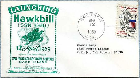 HAWKBILL SSN 666 - NavalCoverMuseum