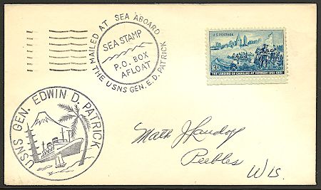 GENERAL EDWIN D PATRICK T-AP 124 - NavalCoverMuseum